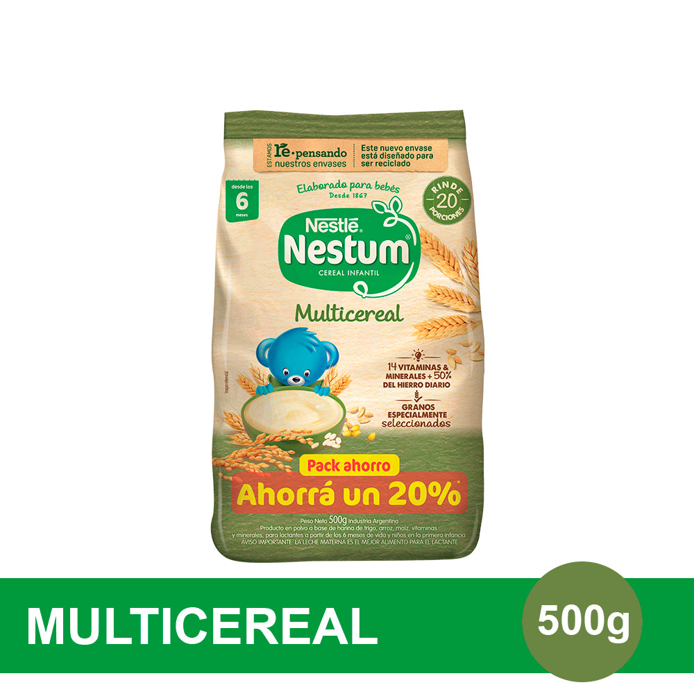 Nestum Multicereal Sin Azúcar 500gr | Shop Nestlé