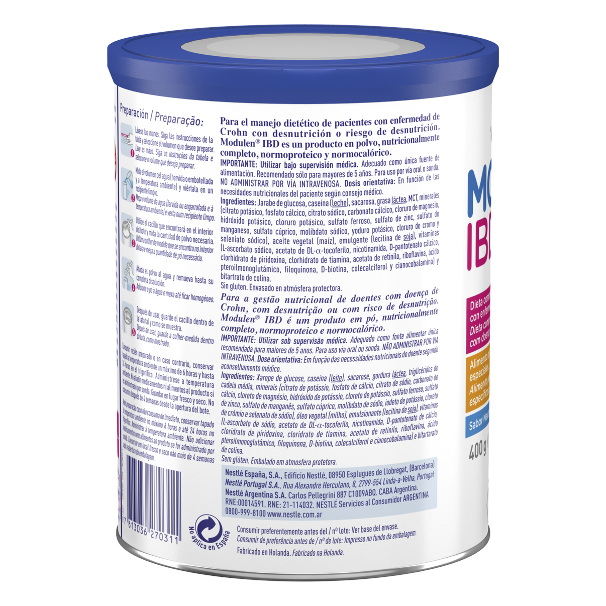 Fórmula Modulen IBD Lata 400 Gr | Shop Nestlé